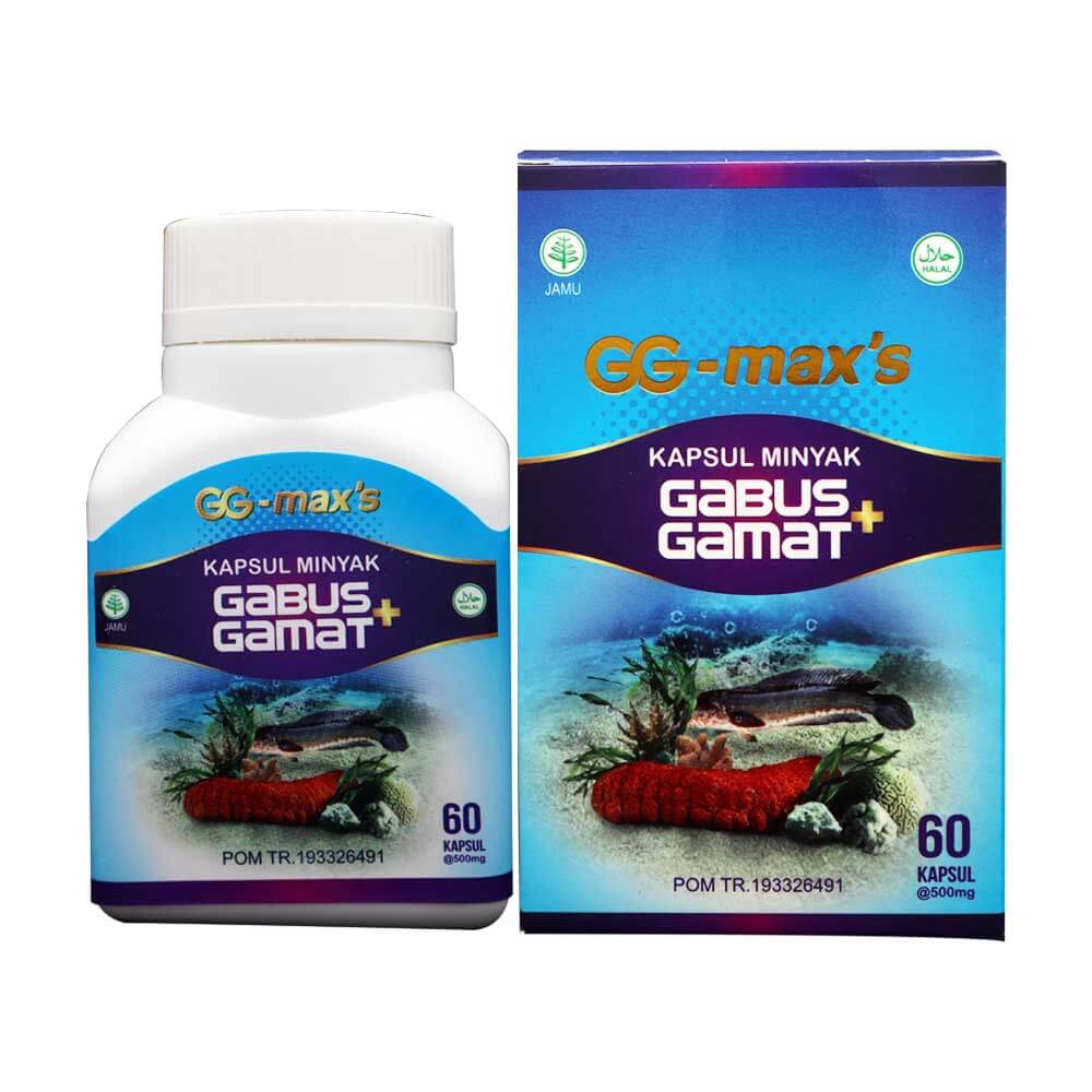 Jual GG Max's Kapsul Minyak Ikan Gabus plus Gamat Emas Asli POM BPOM ...