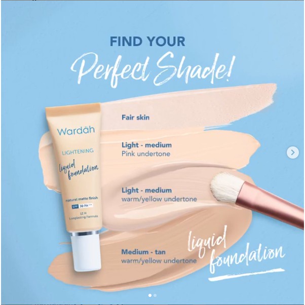 Jual Wardah Lightening Liquid Foundation | Shopee Indonesia