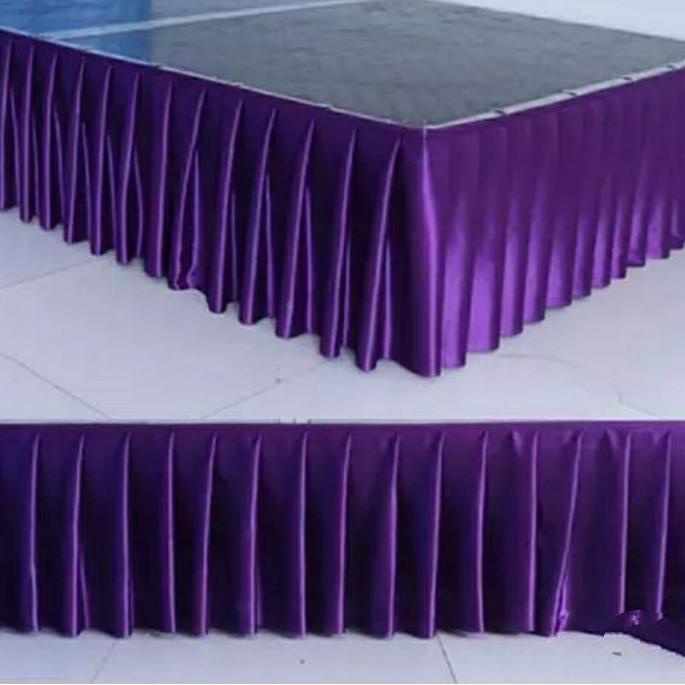 Jual ROK Meja prasmanan dekorasi kain felamin rempel Tinggi 100cmx ...