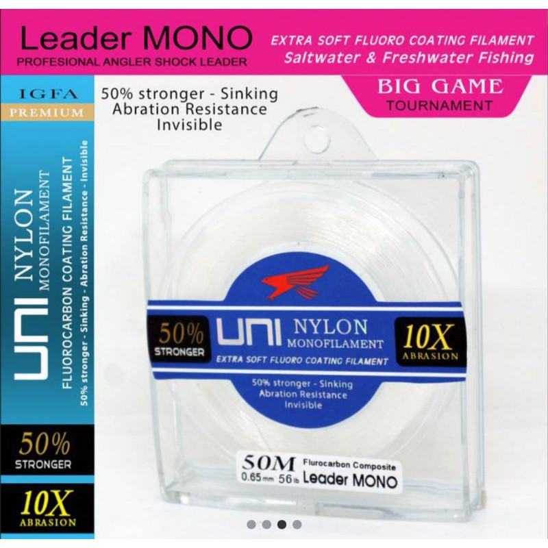 Jual Senar Leader MONO UNI Falcon 50 Meter | Shopee Indonesia