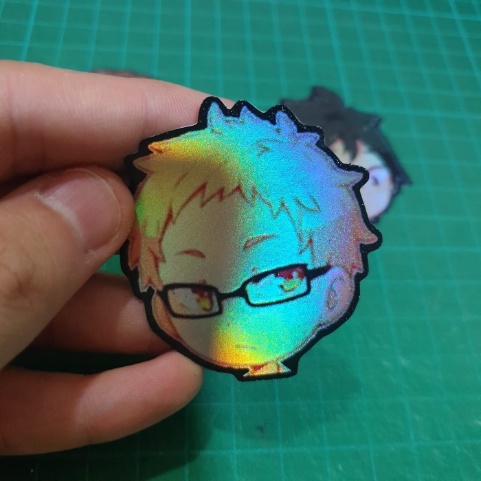 Jual Sticker Hologram Anime - PSH742 - Haikyuu - Tsukishima | Shopee ...
