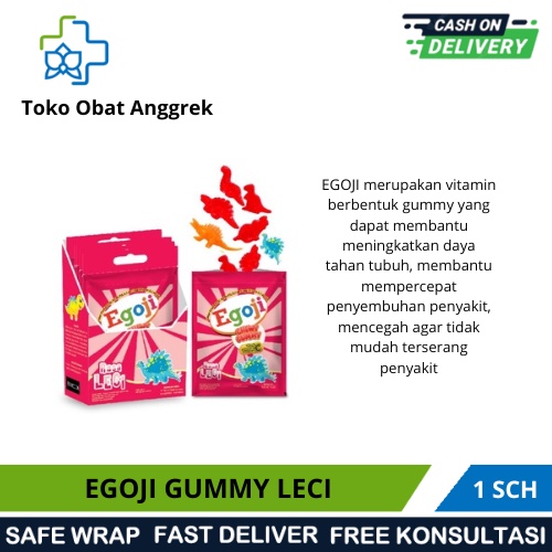 Jual EGOJI CHEW GUMMY LECI SACHET/SUPLEMEN MAKANAN/MEMELIHARA DAYA ...