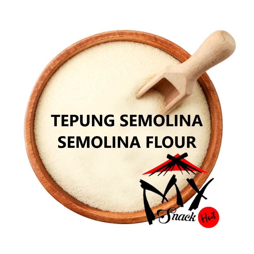 Jual TEPUNG SEMOLINA 1KG DURUM WHEAT HARD GANDUM KERAS PIZZA SOOJI RAVA ...