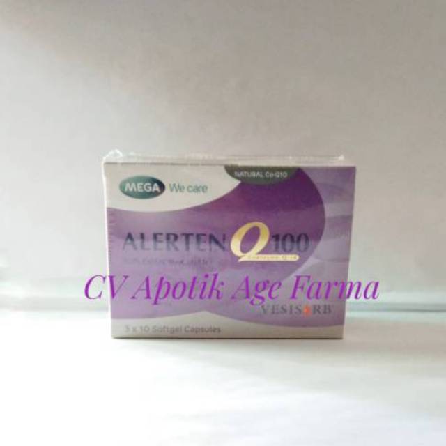 Jual Alerten Q100 Soft Caps isi 30 (Mega LifeSciences) | Shopee Indonesia