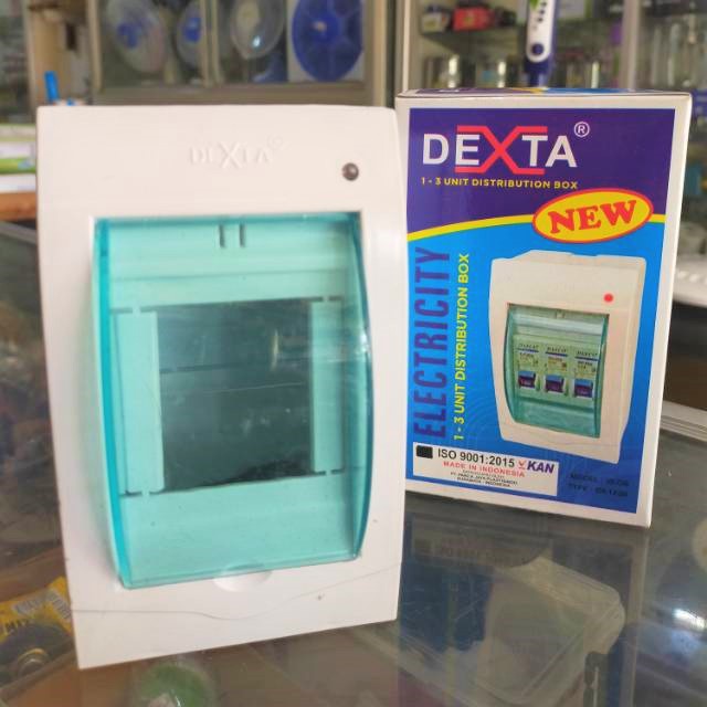 Jual Box Mcb dexta 2 Grup dengan indikator lampu rumah mcb 2 group ...