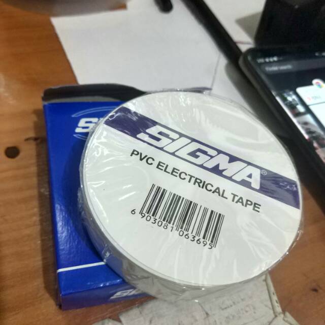 Jual ISOLASI LISTRIK SIGMA wrn Merah kuning biru hitam putih hijau ...