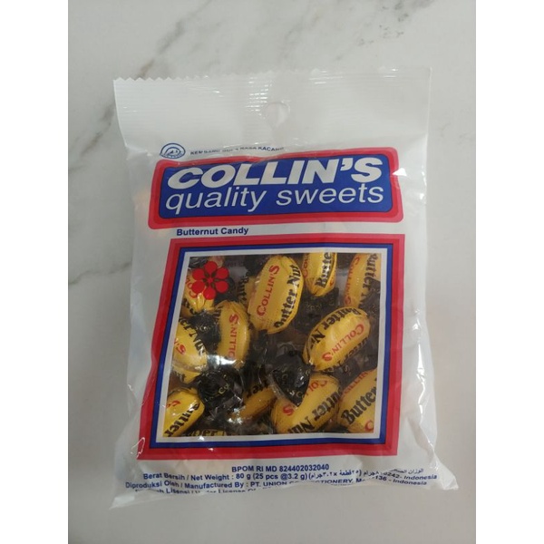 Jual Permen Collins Butternut Sak Kecil isi 25pc (80g) | Shopee Indonesia