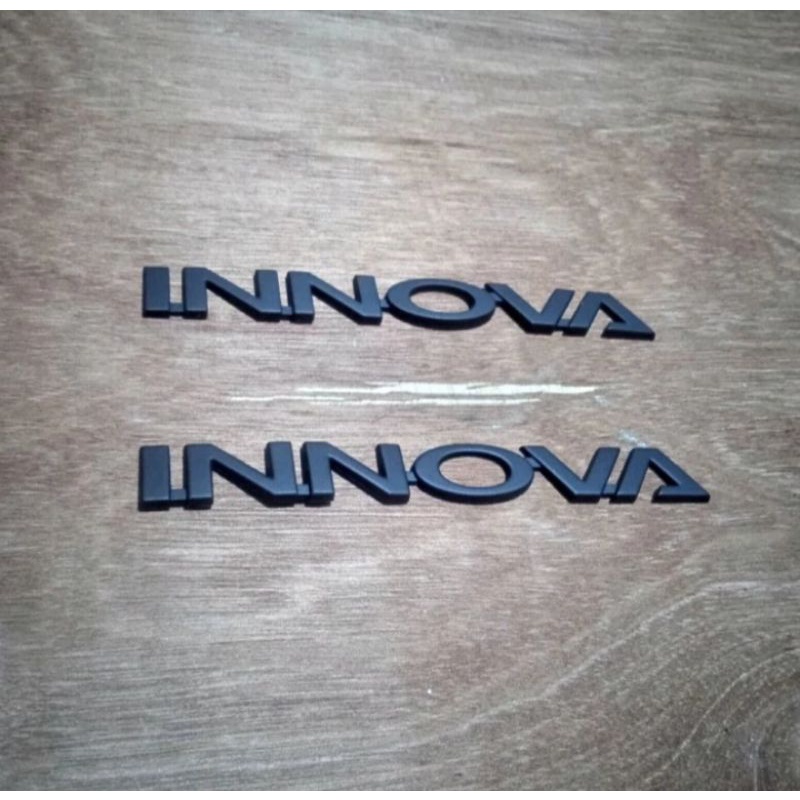 Jual emblem merek tulisan original INNOVA warna hitam dof | Shopee ...