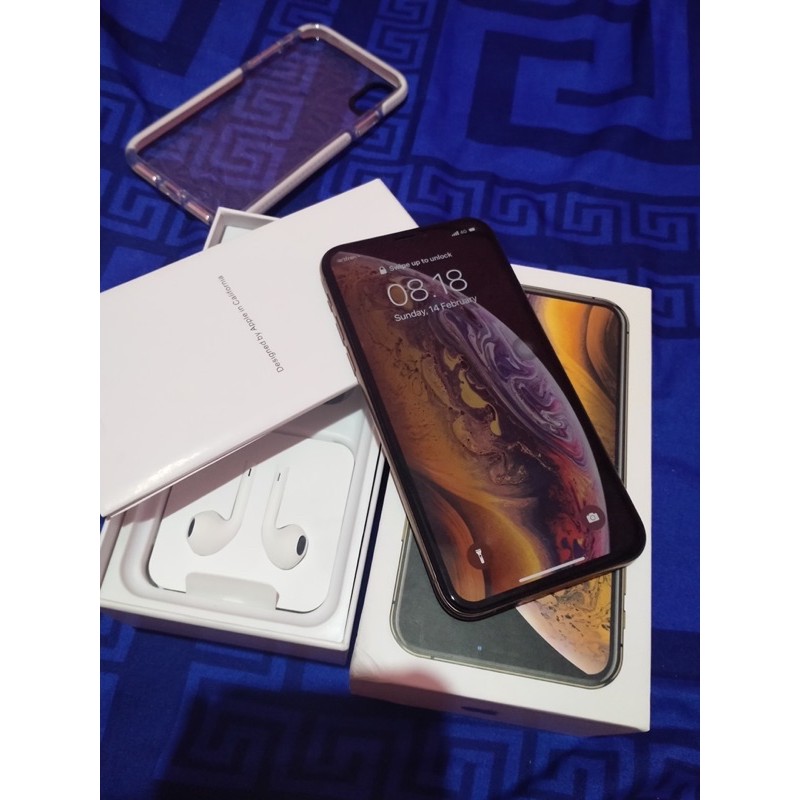 Jual iPhone XS 64gb gold second mulus ex international | Shopee Indonesia