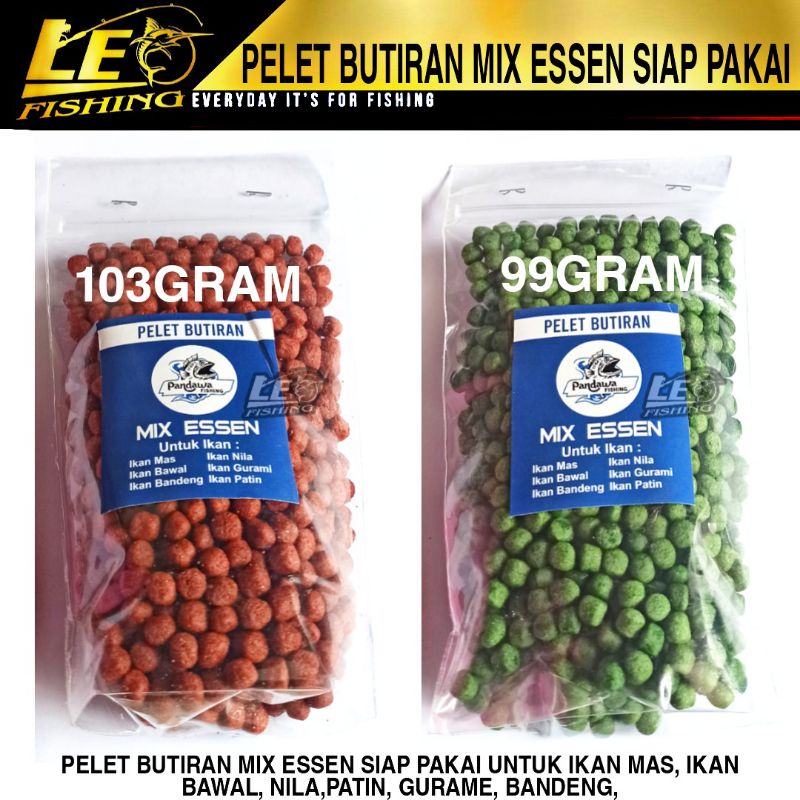 Jual PANDAWA PELET BUTIRAN MIX ESSEN SIAP PAKAI UMPAN IKAN BANDENG TOMBRO PATIN GURAME NILA ...