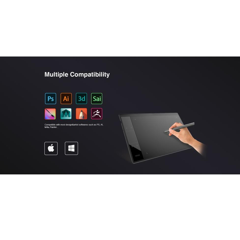 Jual Veikk A30 Digital Graphic Drawing Pen Tablet 10x6inch High ...