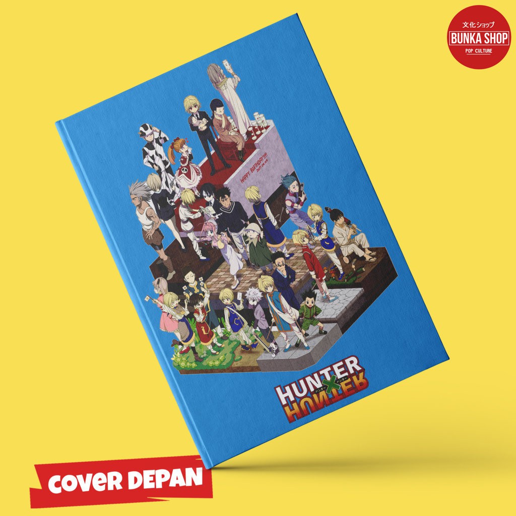 Jual Note Book Hardcover Anime Hunter x Hunter Character Ukuran A5 Buku ...