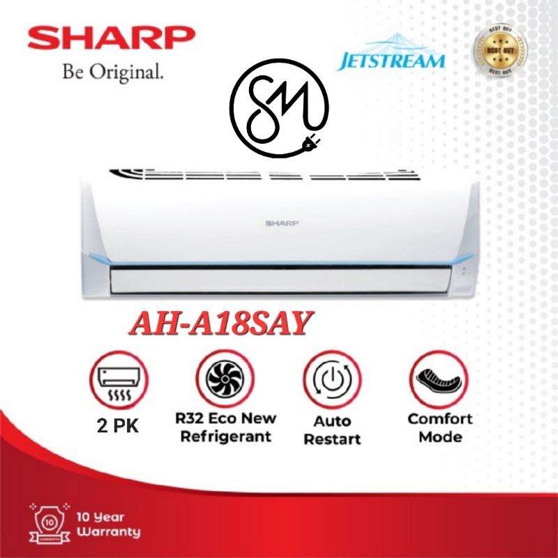 Jual AC Sharp 2 PK AH-A18SAY 18SAY Kompresor Thailand | Shopee Indonesia