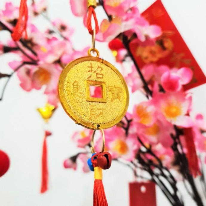 Jual Aska_Khalia Pohon Imlek Plastik Hias Bonsai Meihua Sakura Angpao ...