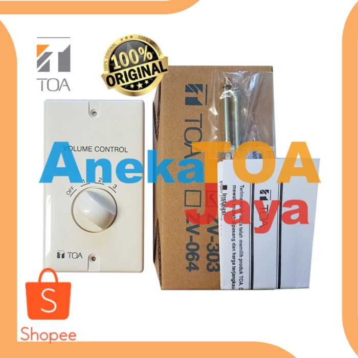 Jual TOA ZV-303 Volume Control 30 Watt 100 Original Asli perkakas 6Ze ...