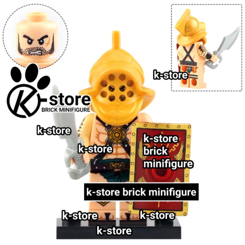 Jual lego roman gladiator greece hoplite roman signifer roman legion ...