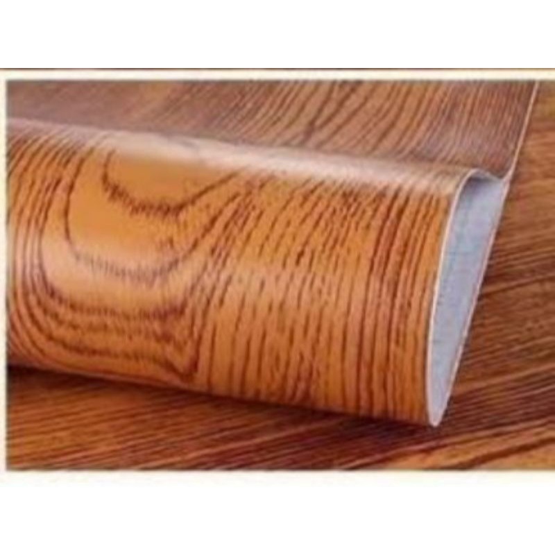 Jual Wallpaper dinding stiker lemari meja pintu kulkas dll motif kayu ...