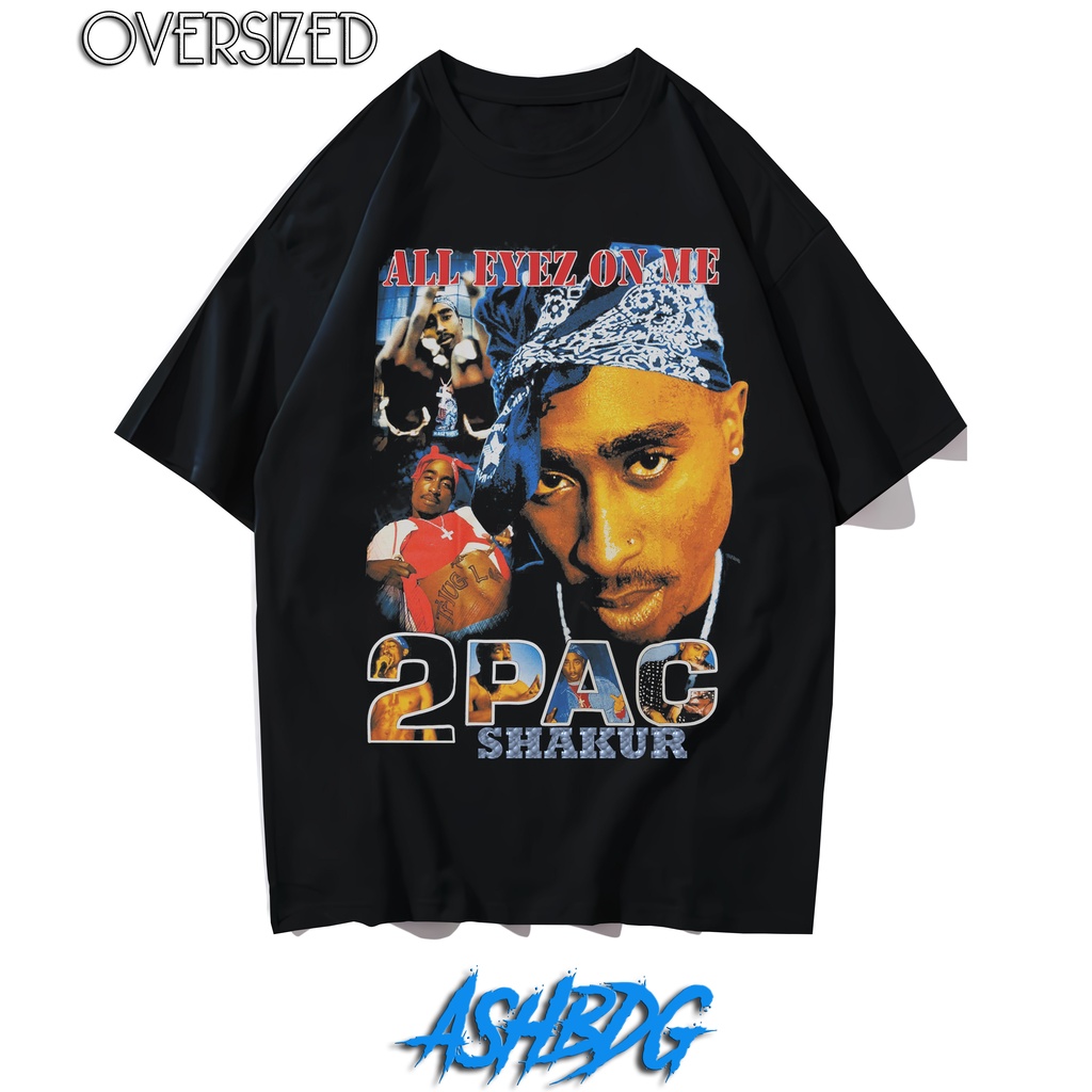 Jual Kaos Tupac 2pac shakur all eyez on me vintage oversize tee ...