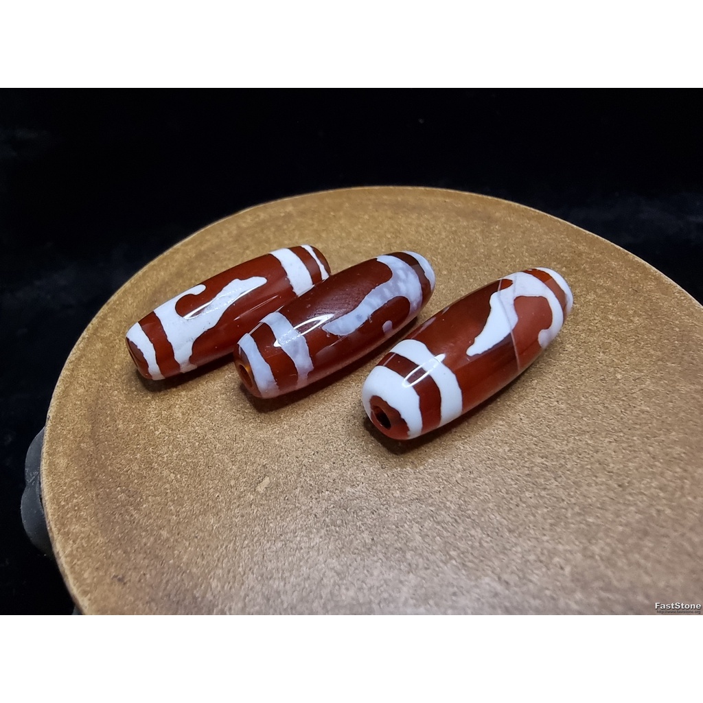 Jual Batu Akik Dzi Red Base Ruyi Money Hook Blessed Tibet 30mm E1176 ...