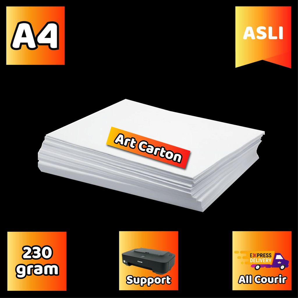 Jual Kertas Art Carton A4 230 Gram | Shopee Indonesia