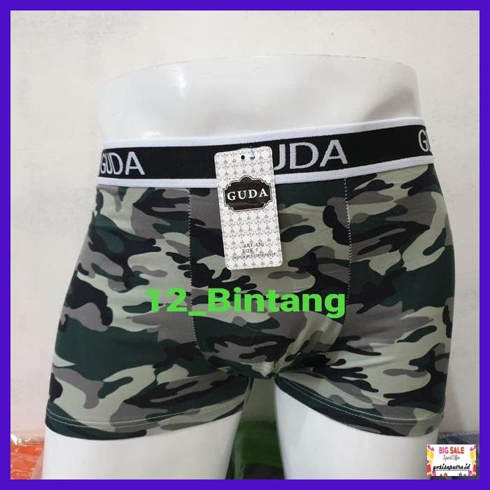 Jual XERBO- CELANA DALAM PRIA/BOXER PRIA ARMY -ASLIII. | Shopee Indonesia