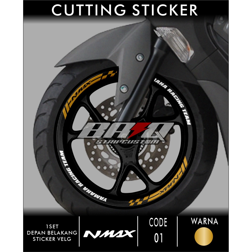 Jual Cutting Sticker LIST VELG Yamaha NMAX custom 01 | Shopee Indonesia