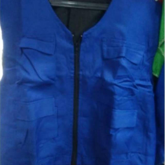 Jual Rompi biru polos oblong new#rompi biru#rompi lapangan#rompi ...