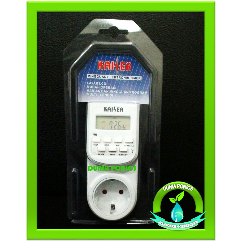 Jual Kaiser Digital Timer ( Stop Kontak Otomatis ) untuk Hidroponik ...