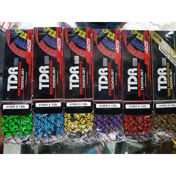 Jual RANTAI TDR RACING ORIGINAL 415ER - 130L GOLD | Shopee Indonesia