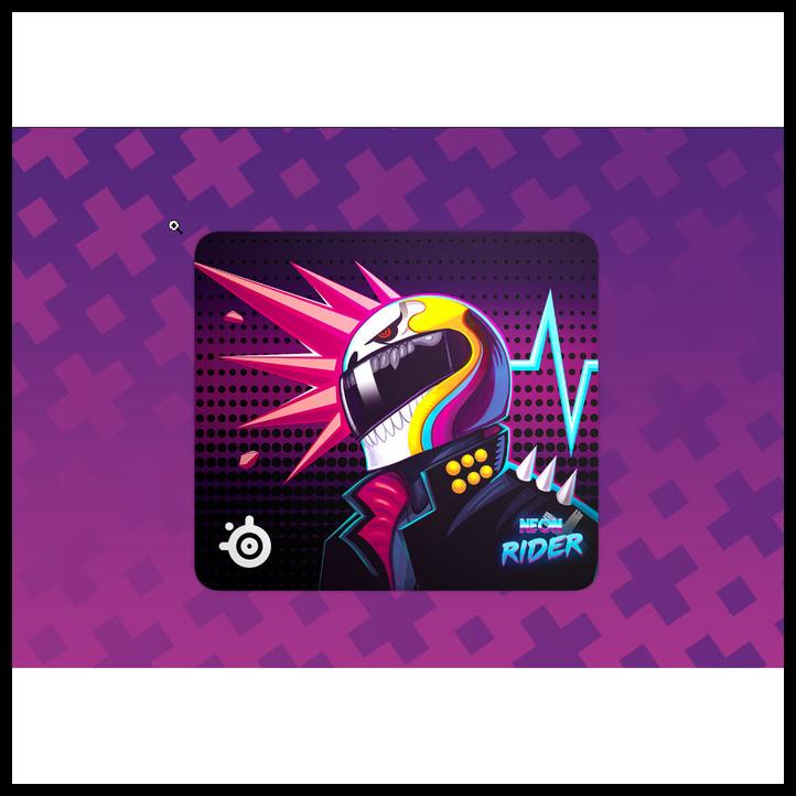 Jual Steelseries Qck Large Neon Rider | Shopee Indonesia