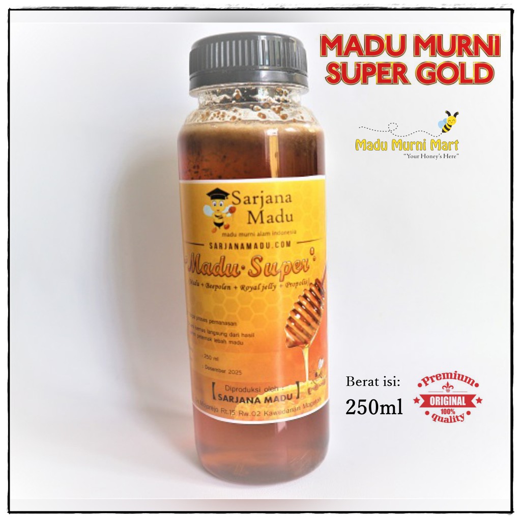 Jual Madu Super 100% Asli Fresh 250ml | Shopee Indonesia