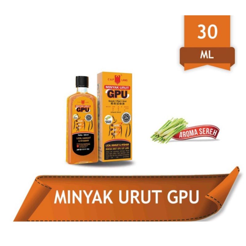 Jual GPU Minyak Urut 30 ML Cap Lang Gosok Pijat Urut | Shopee Indonesia