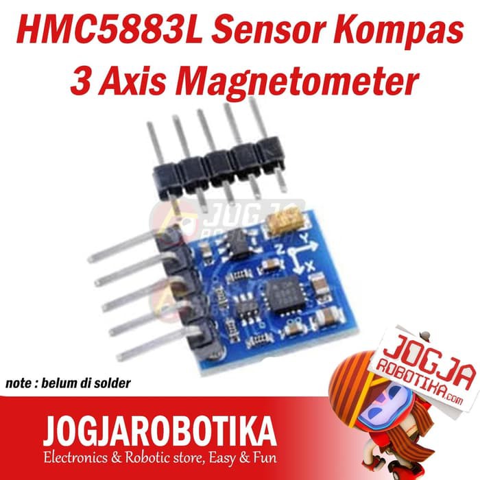 Jual Hmc5883l Sensor Kompas 3 Nj F 32 Axis Magnetometer Shopee Indonesia 