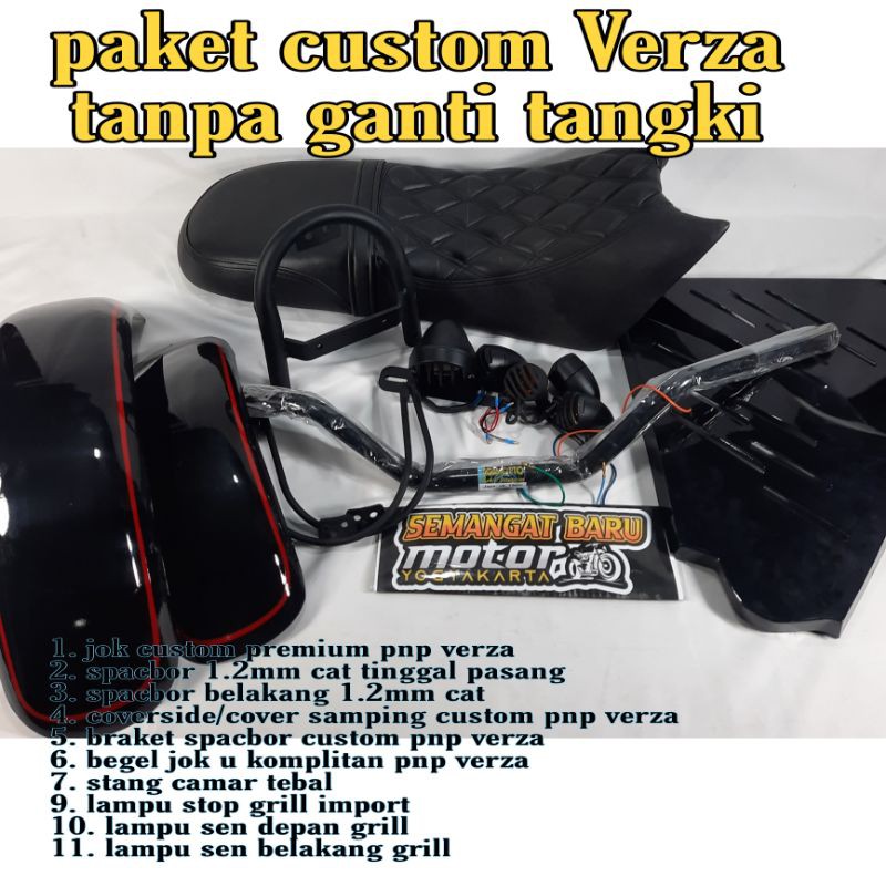 Jual PAKET VERZA CUSTOM CB150 VERZA OLD VERZA NEW TANPA GANTI TANGKI ...