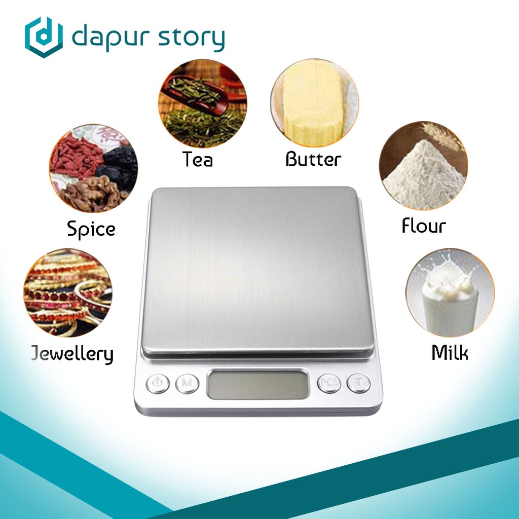 Jual Timbangan Digital Dapur Timbangan Kue Kopi Tepung Kitchen Digital ...