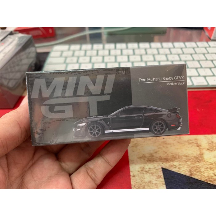 Jual Mini GT 334 Ford Mustang Shelby GT500 Shadow Black RHD | Shopee ...