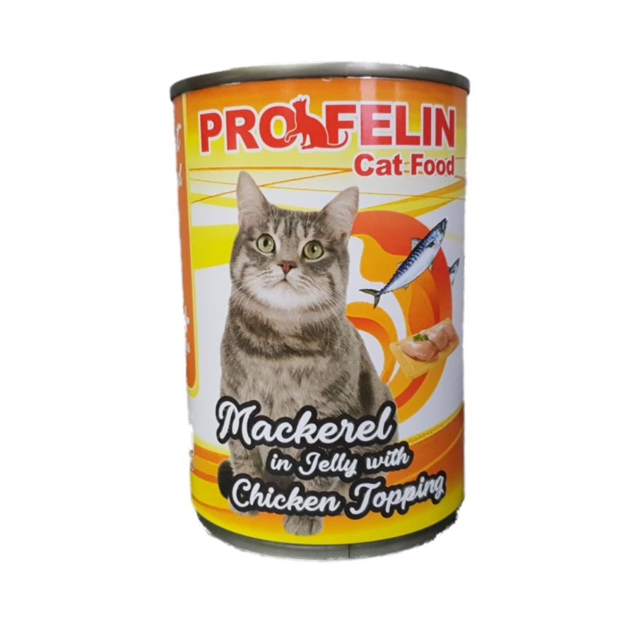 Jual Profelin MACKEREL In Jelly with Chicken Topping 400gr Makanan ...