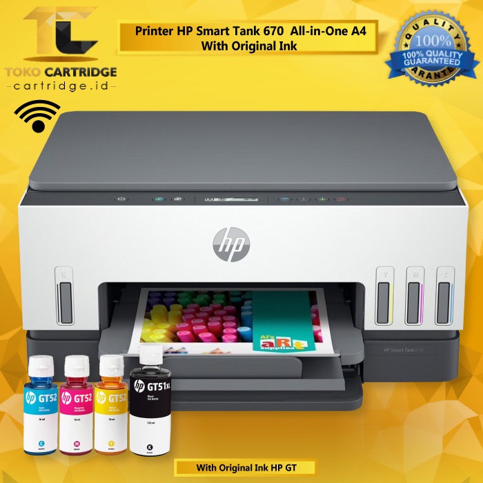 Jual Printer HP Smart Tank 670 All-in-One A4 Print Scan Copy WiFi ...