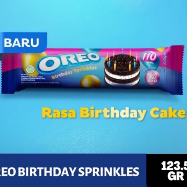 Jual BARU OREO BIRTHDAY CAKE SPRINKLES 123GRAM / SNACK MAKANAN RINGAN ...