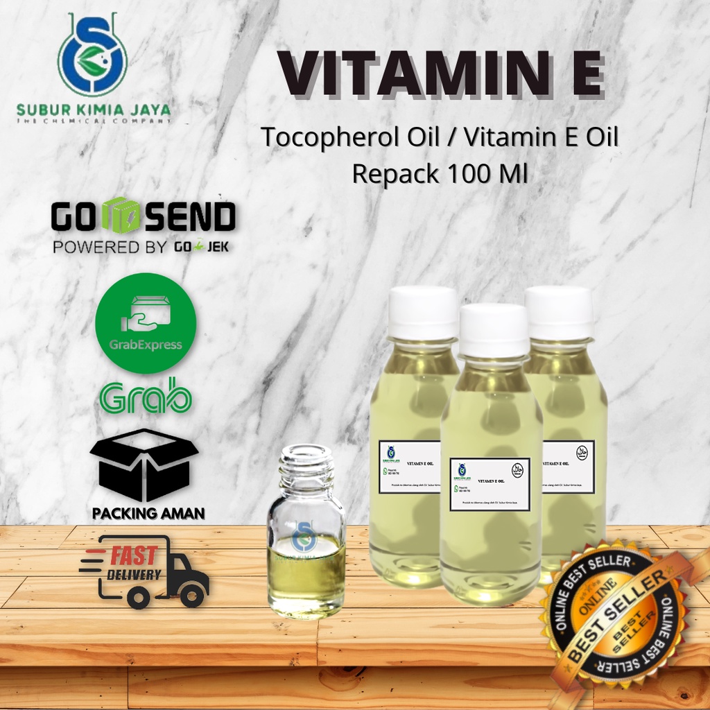 Jual Vitamin E Oil / Tocopherol Oil/ tocopheryl acetate100 gr | Shopee ...