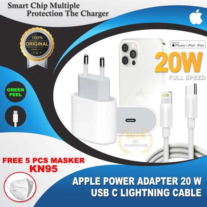 Jual Adaptor Charger Iphone 12 Pro 12 Pro Max Adaptor USB C Fast ...