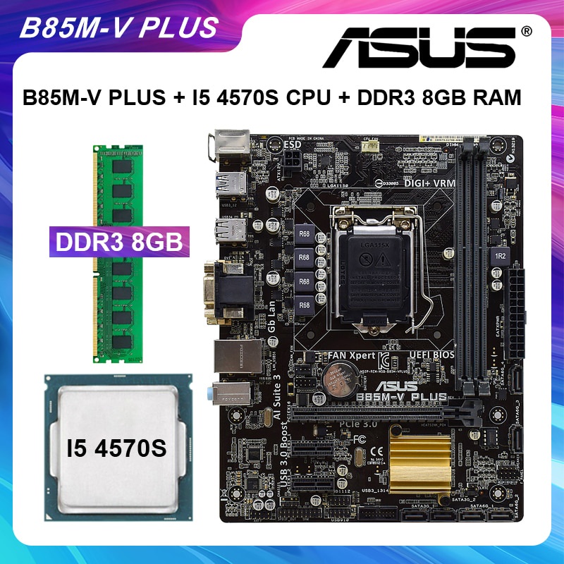 Jual PREORDER ASUS B85M-V PLUS Motherboard 1150 Motherboard DDR3 With ...