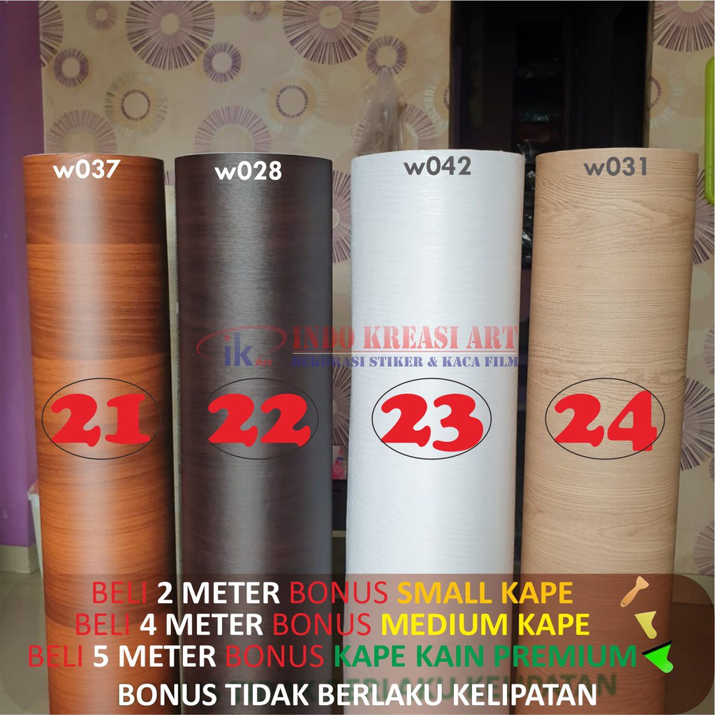 Jual WALLPAPER DINDING 3D WALL STICKER DINDING STIKER MOTIF KAYU SERAT ...