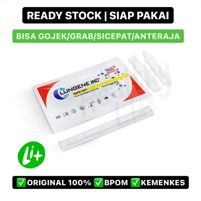 Jual Alat Test Swab Antigen Lungene Merah Ori - 1PCS | Shopee Indonesia