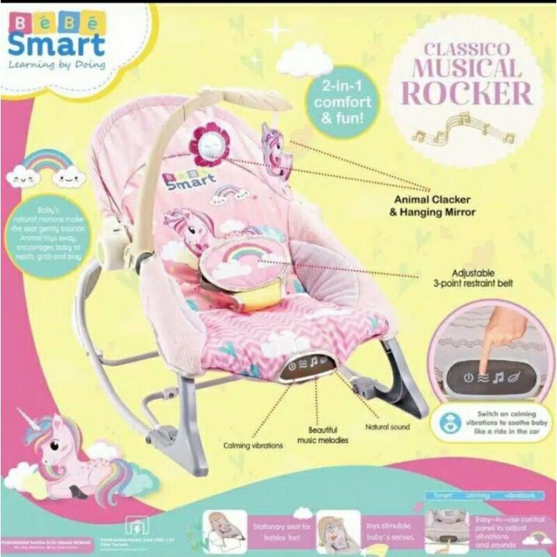 Jual Bebe smart classico rocker/ Bebe Smart Classico Musical Rocker ...