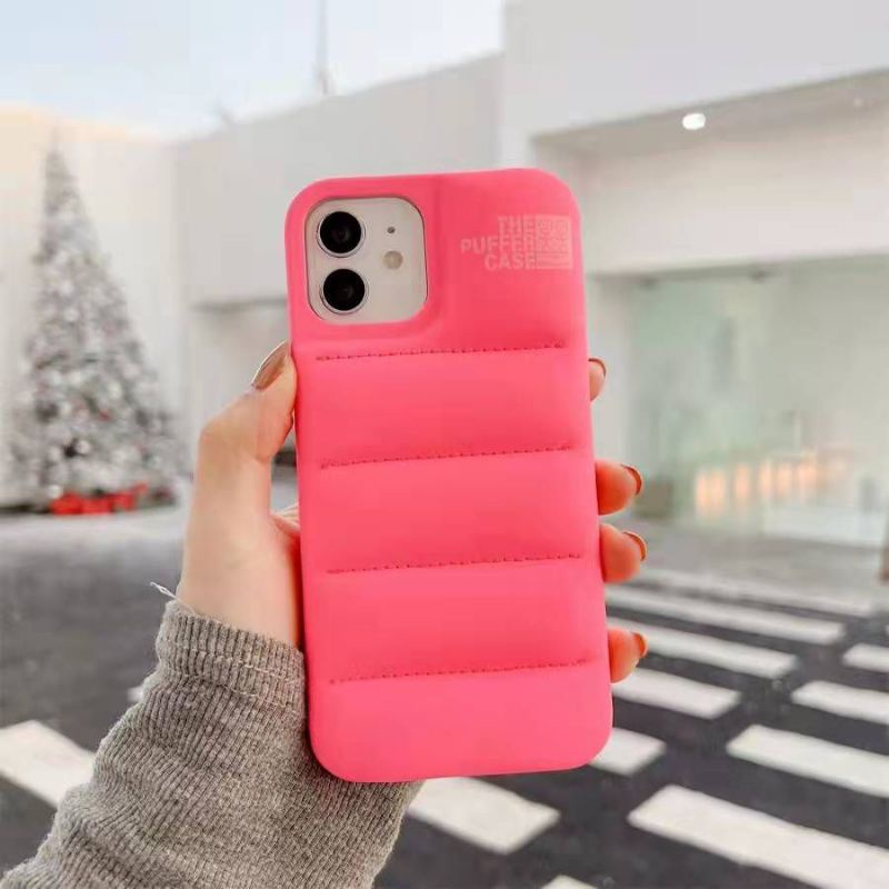 Jual [READY] THE PUFFER CASE PINK COLOR CASE IPHONE | Shopee Indonesia