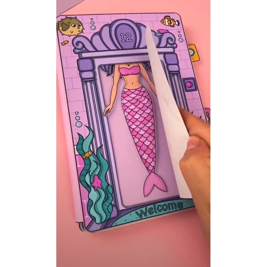 Jual Paper doll Mermaid House paper doll, activity book | Shopee Indonesia