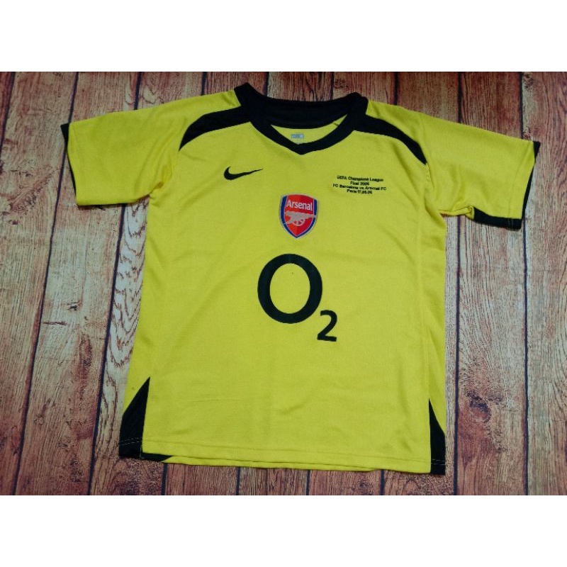 Jual Jersey retro arsenalfc away kuning | Shopee Indonesia