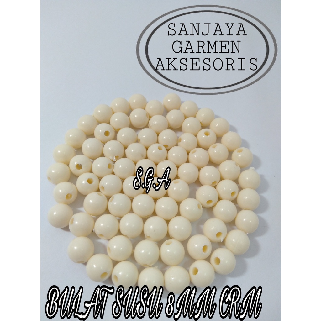 Jual Manik Bulat / Mote Susu / Manik Susu / Manik Susu Pastel / Mote Bulat / Manik Susu Bulat ...