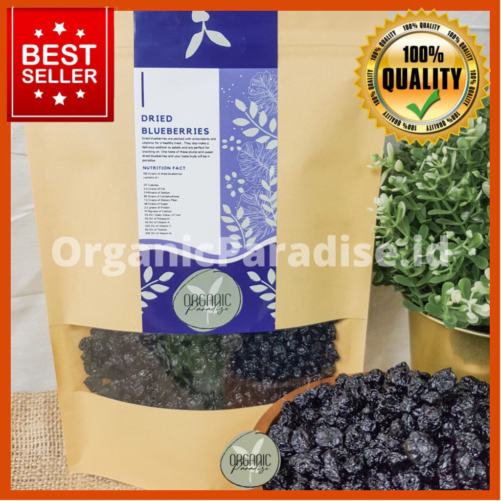 Jual Blueberry Kering 100 gram / Dried Blueberry 100 gram Import USA ...